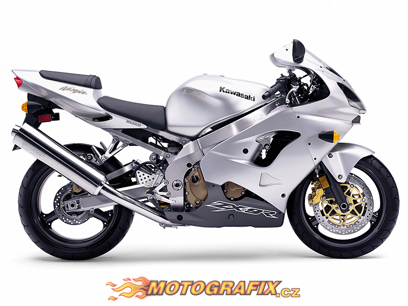 ZX-9R model 2002 jednobarevná stříbrná - MOTOGRAFIX.cz